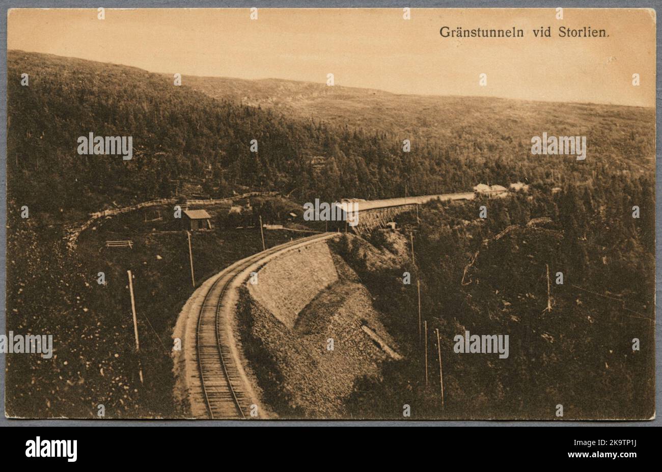 The border tunnel at Storlien Stock Photo - Alamy