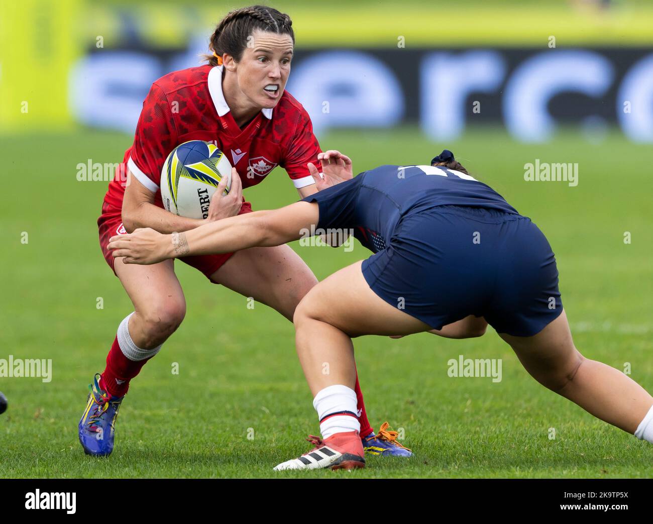 Canada's Elissa Alarie during the Women's Rugby World Cup Quarter-final ...
