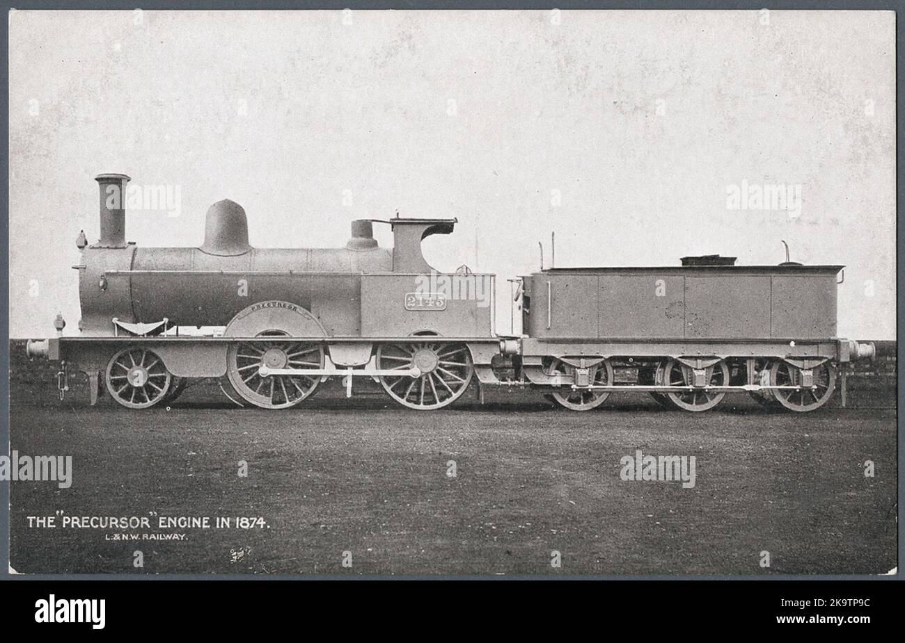 English steam locomotive. London and North Western Railway, LNWR Web ...