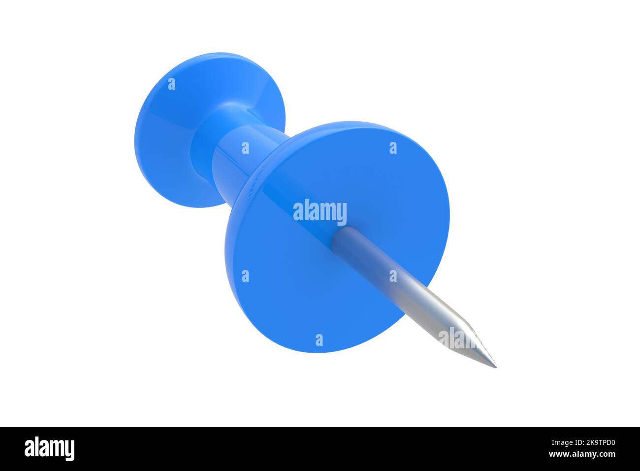 Push pin isolated on white background. 3d render Stock Photo - Alamy