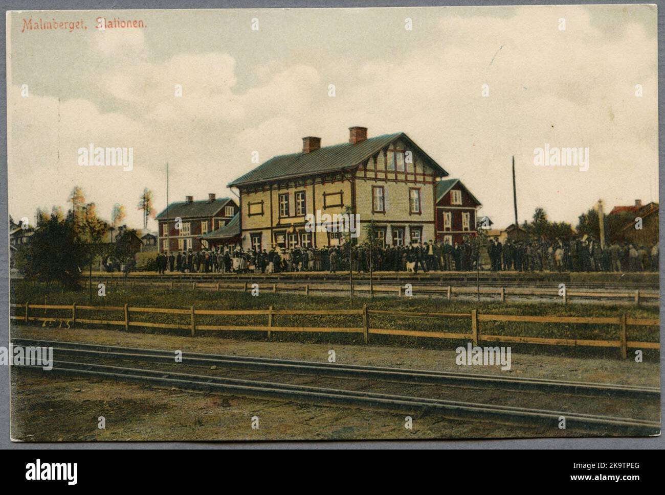 The Malmberget railway station Stock Photo - Alamy