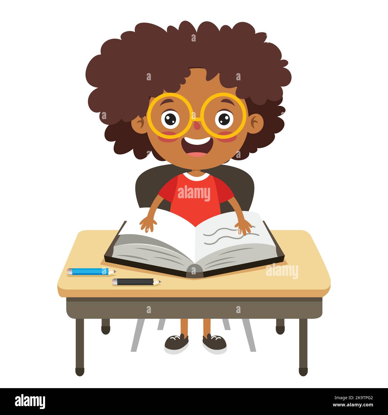 Education Concept With Cartoon Student Stock Vector Image & Art - Alamy