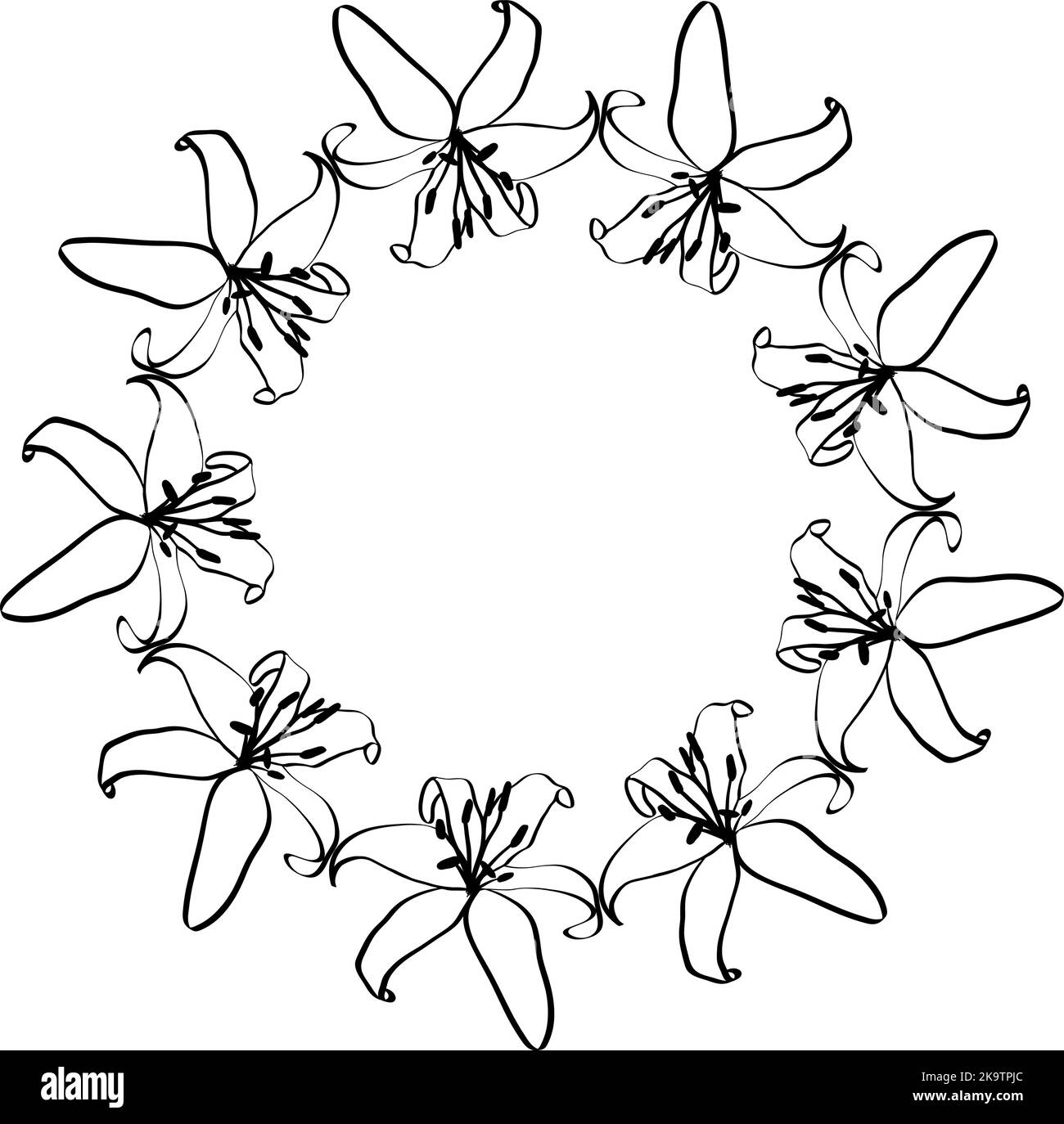 Ornate doodle frame on white background, design element Stock Vector ...