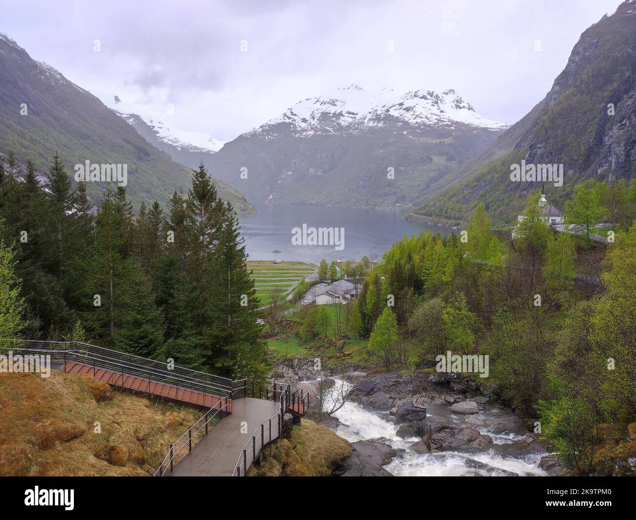 Geiranger waterfall hi-res stock photography and images - Alamy