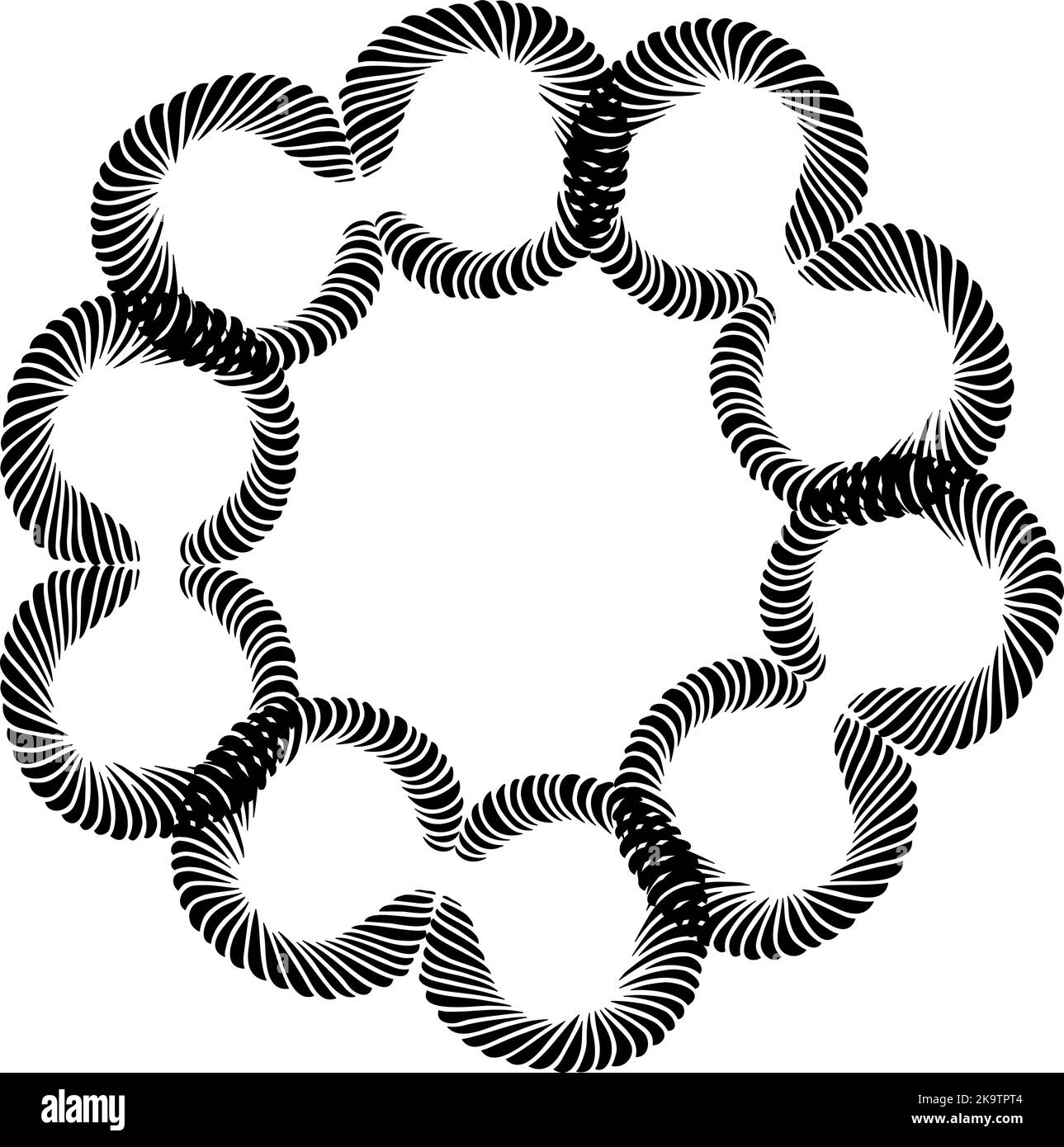 Black and white vector illustration. Vintage frame with curly ...
