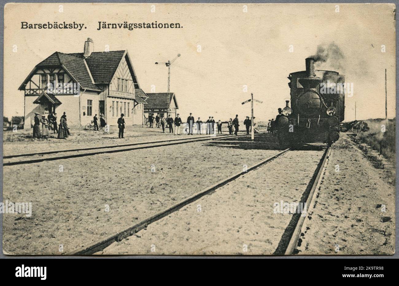 The railway station in Barsebäck Stock Photo - Alamy