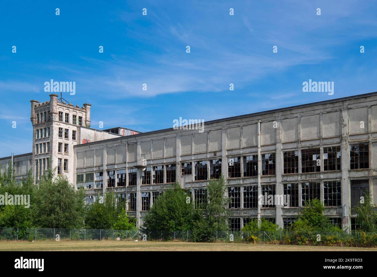 White Lady, former spinning mill building, concrete skeleton ...