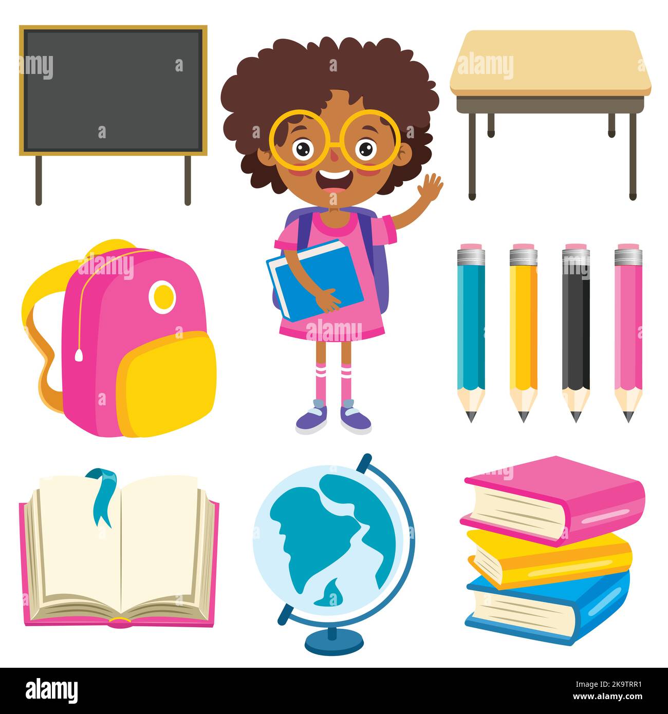 Education Concept With Cartoon Student Stock Vector Image & Art - Alamy