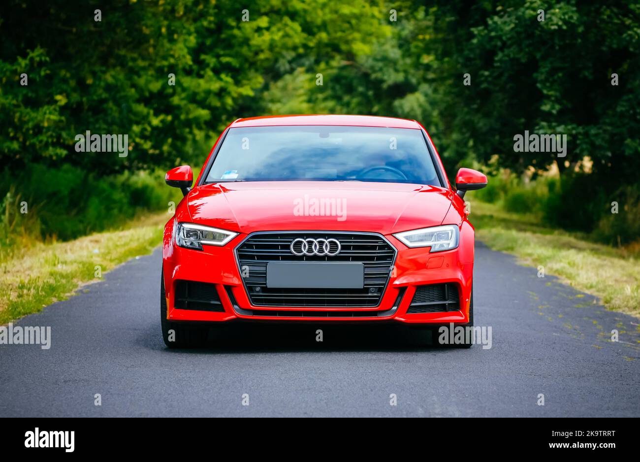 Audi A3 Red Stock Photo - Alamy
