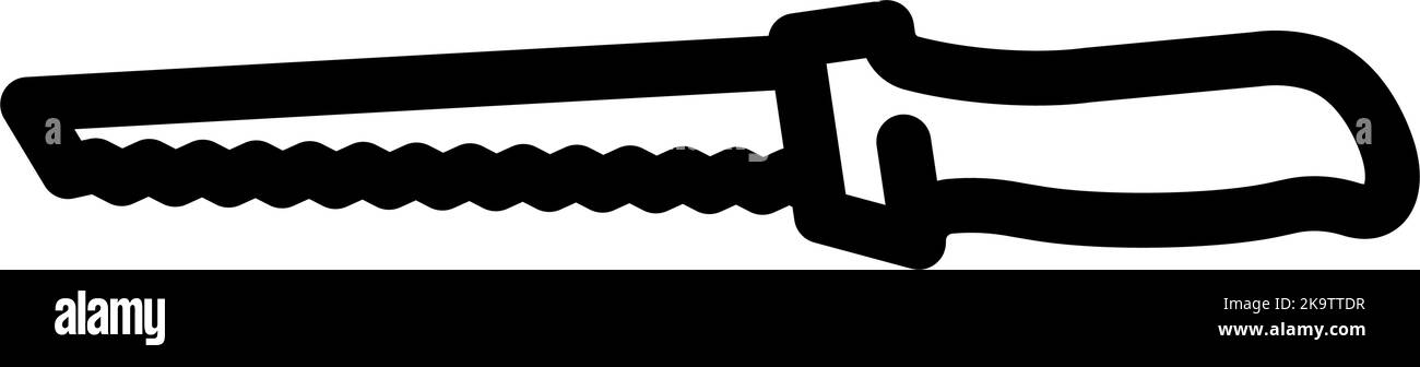 wallboard saw line icon vector illustration Stock Vector Image & Art ...