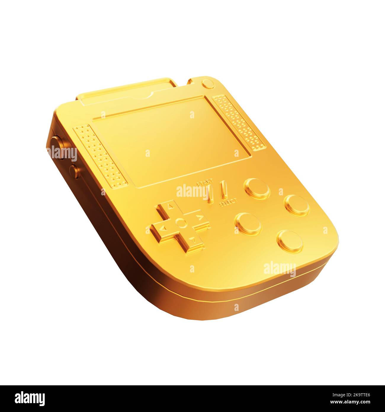 Abstract Golden Arcade Old School Joypad, Gamepad or Game Console on a ...