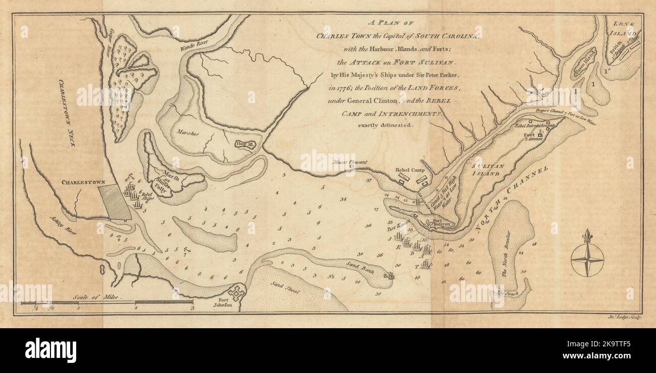 Charles town map south carolina hi-res stock photography and images - Alamy