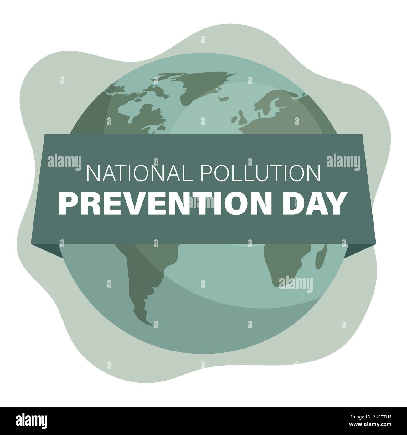 Planet earth design with national pollution prevention day poster and ...