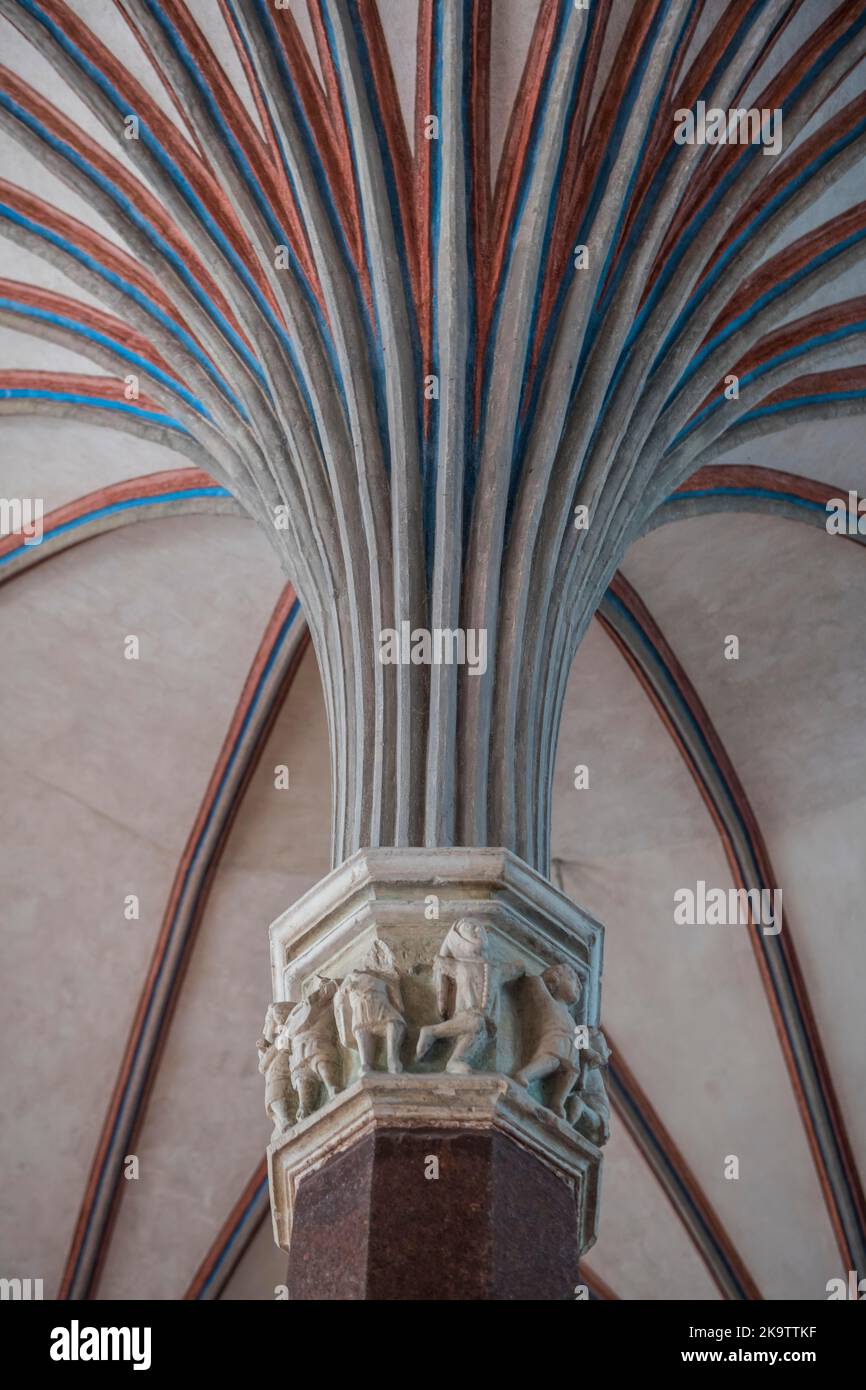 The Grand Refectory with Gothic rib fan vault, Unesco world heritage ...