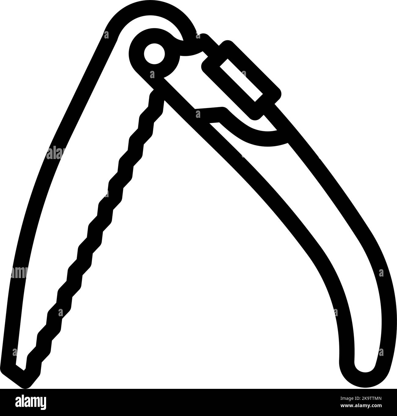 camping hand saw line icon vector illustration Stock Vector Image & Art ...