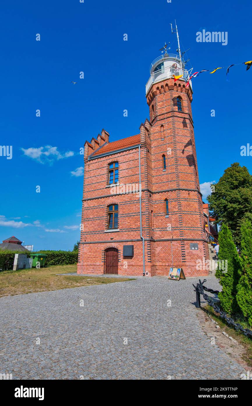Lighthouse of Ustka, Baltic sea, Poland Stock Photo - Alamy