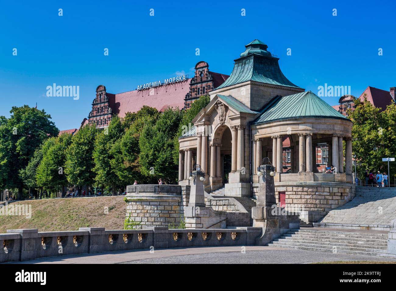 Historic promenade on the Oder river, Szczecin, Poland Stock Photo - Alamy