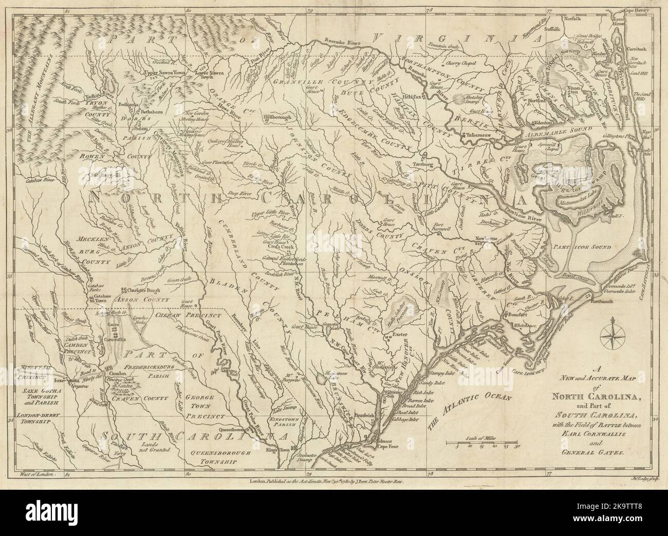 North Carolina & part of South Carolina with the field of battle… LODGE ...