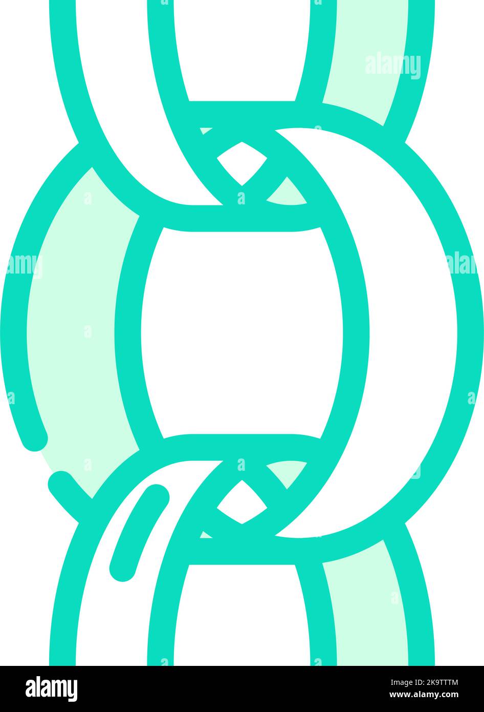 belcher rolo chain color icon vector illustration Stock Vector Image ...