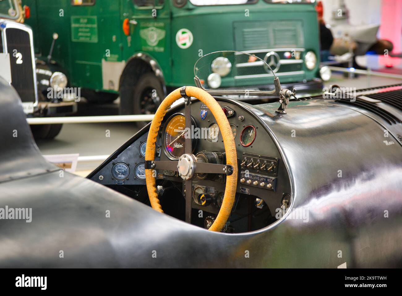SPEYER, GERMANY - OCTOBER 2022: interior of black PACKARD-BENTLEY MAVIS ...