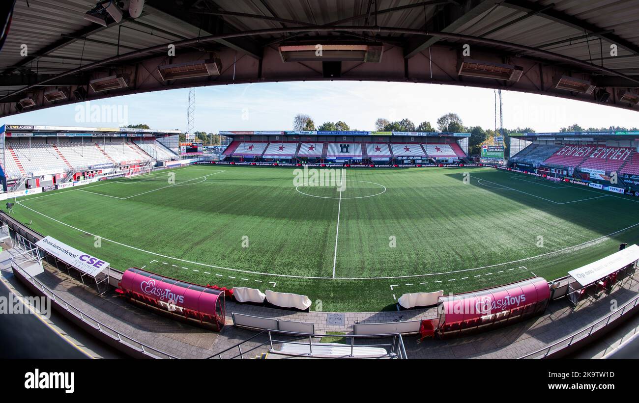 EMMEN - overview during the Dutch Eredivisie match between FC Emmen and ...