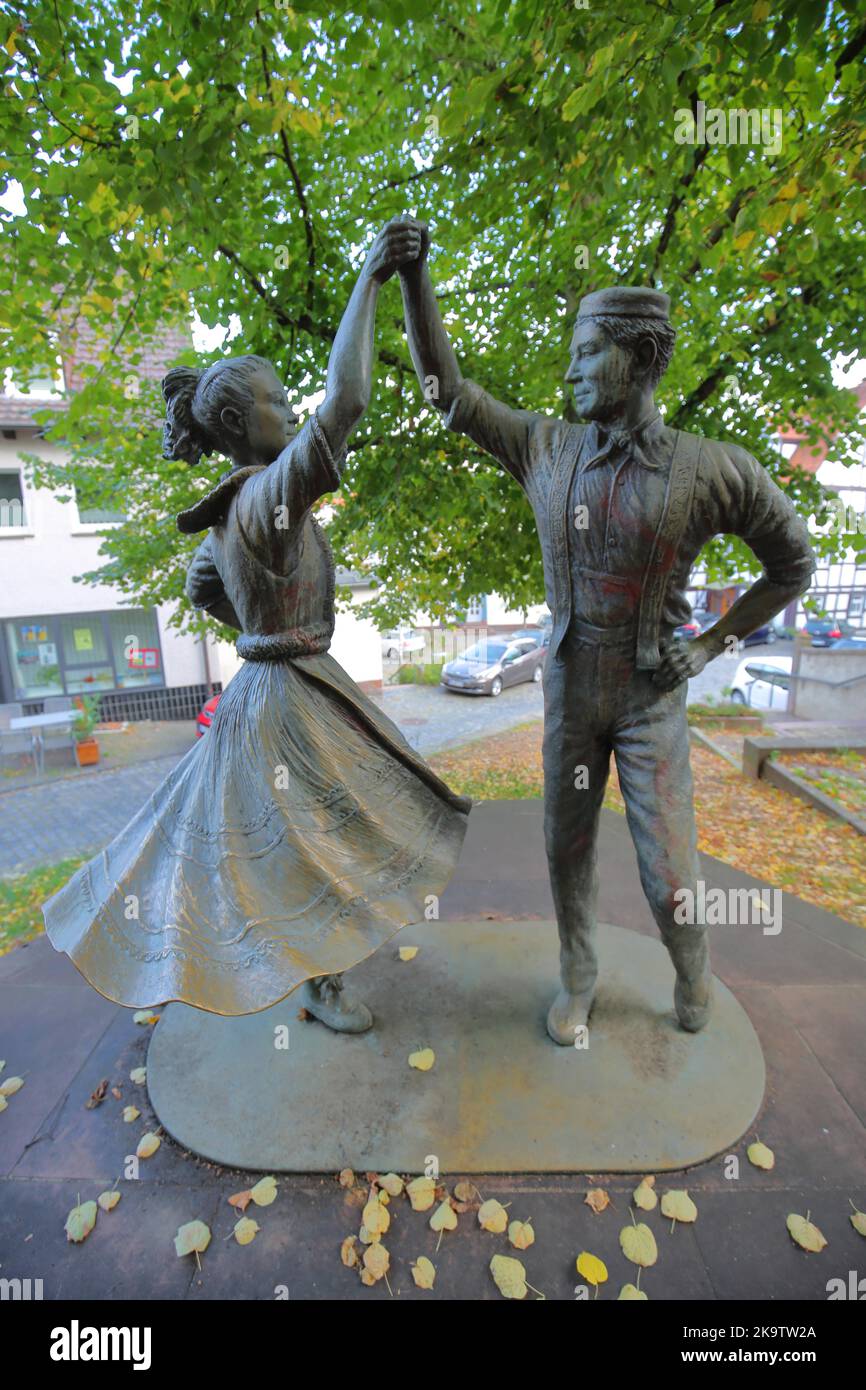Sculpture and monument for the traditional traditional costume festival ...