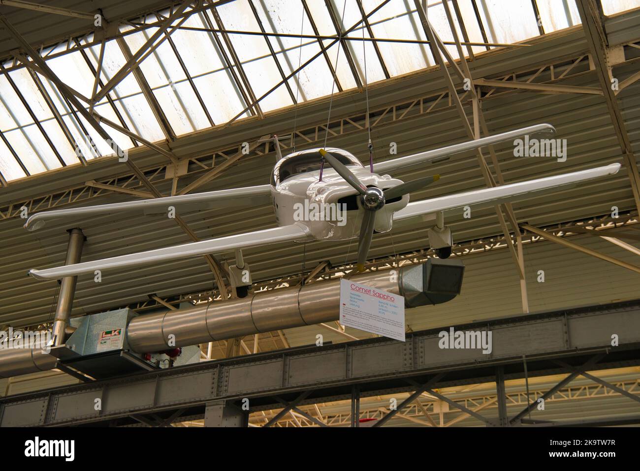 SPEYER, GERMANY - OCTOBER 2022: white aircraft airplane COMET SAPPHO ...