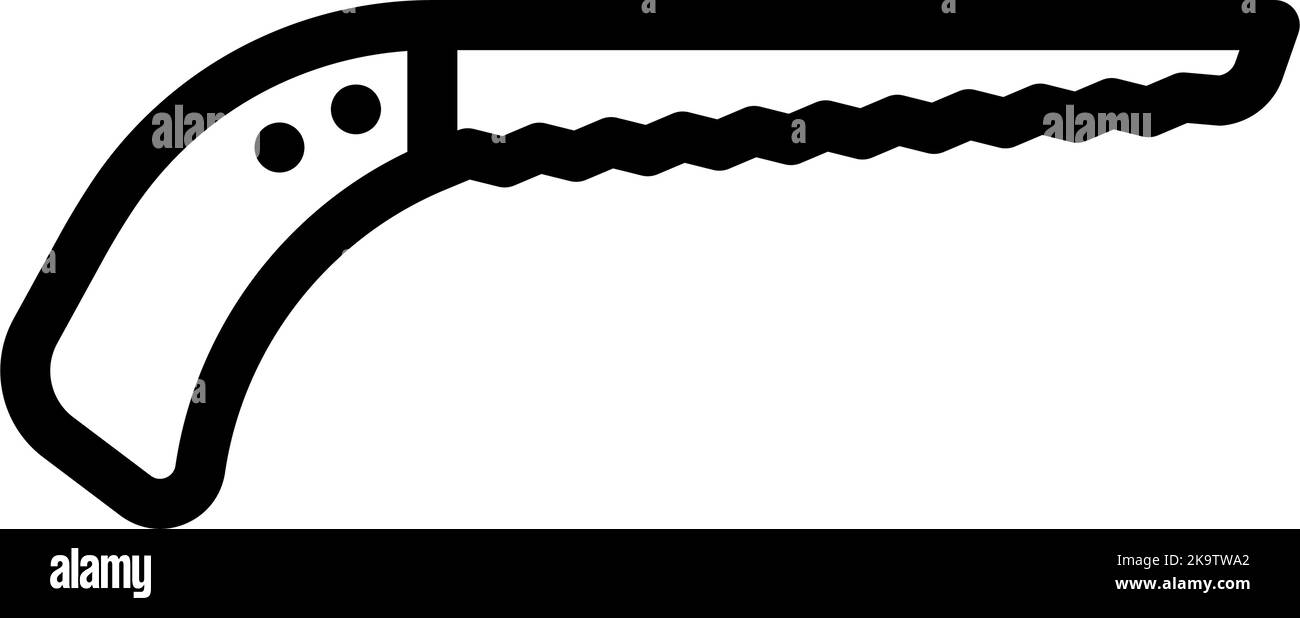 keyhole saw line icon vector illustration Stock Vector Image & Art - Alamy