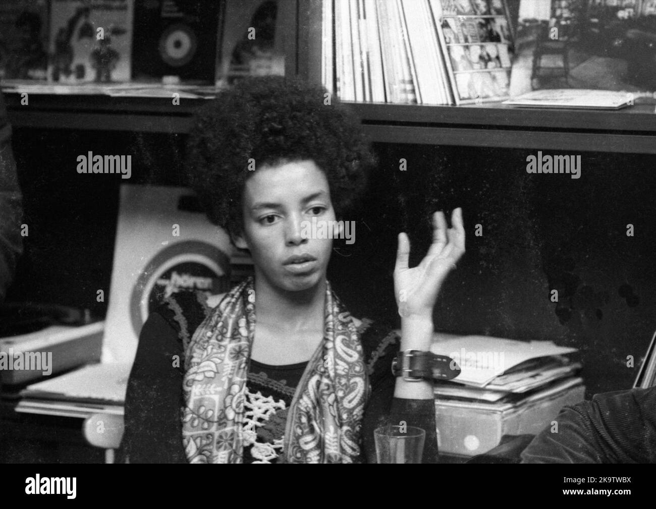 The visit of the sister of US-singer Angela Davis, Fanny, here in ...