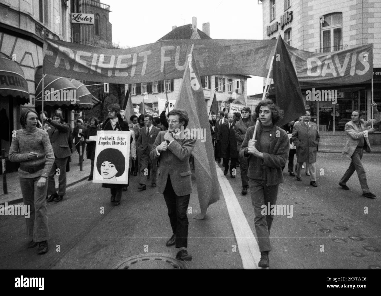 The visit of the sister of the US-singer Angela Davis, Fanny, here on ...