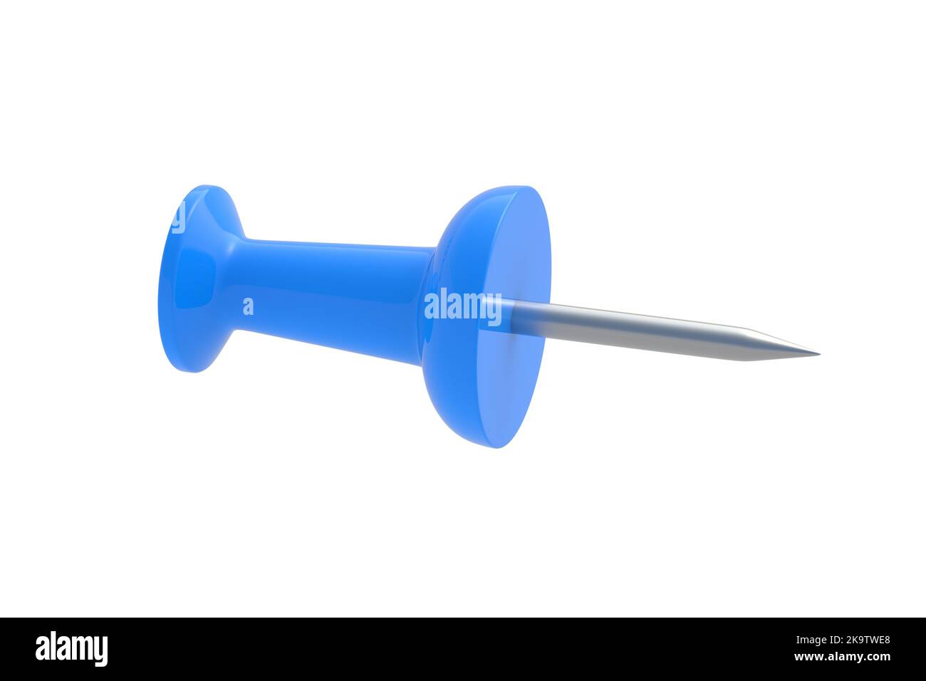 Push pin isolated on white background. 3d render Stock Photo - Alamy