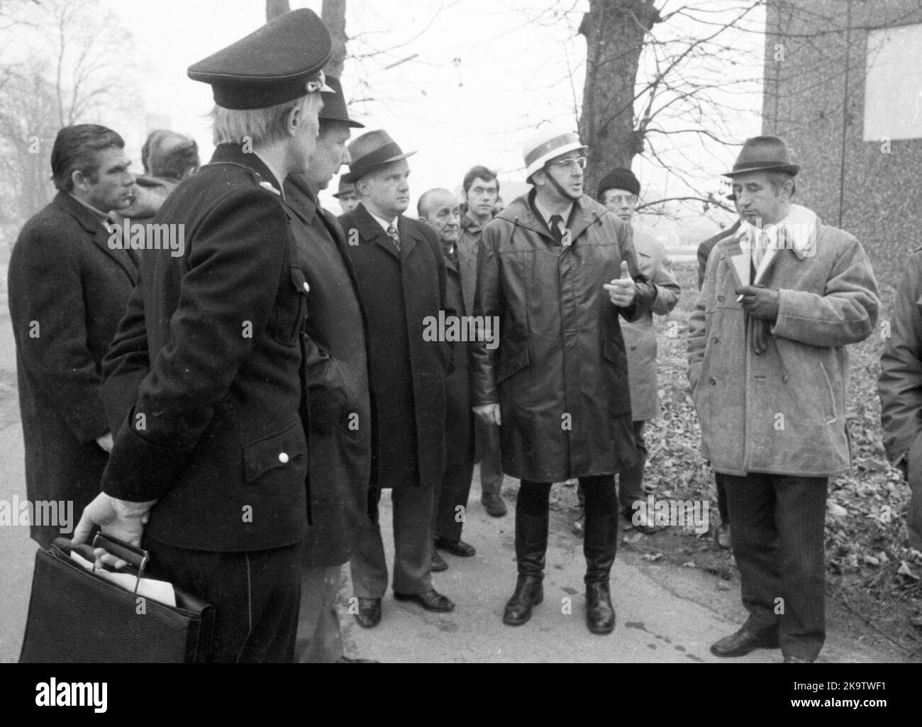 An emergency exercise of the fire brigade, the civil protection and the ...