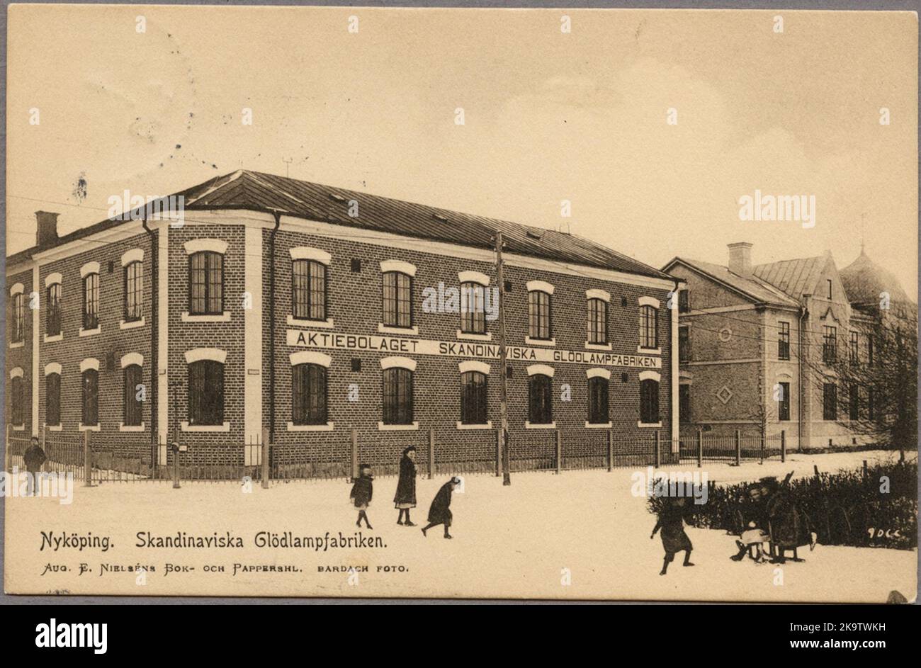 Scandinavian incandescent factory in Nyköping Stock Photo - Alamy