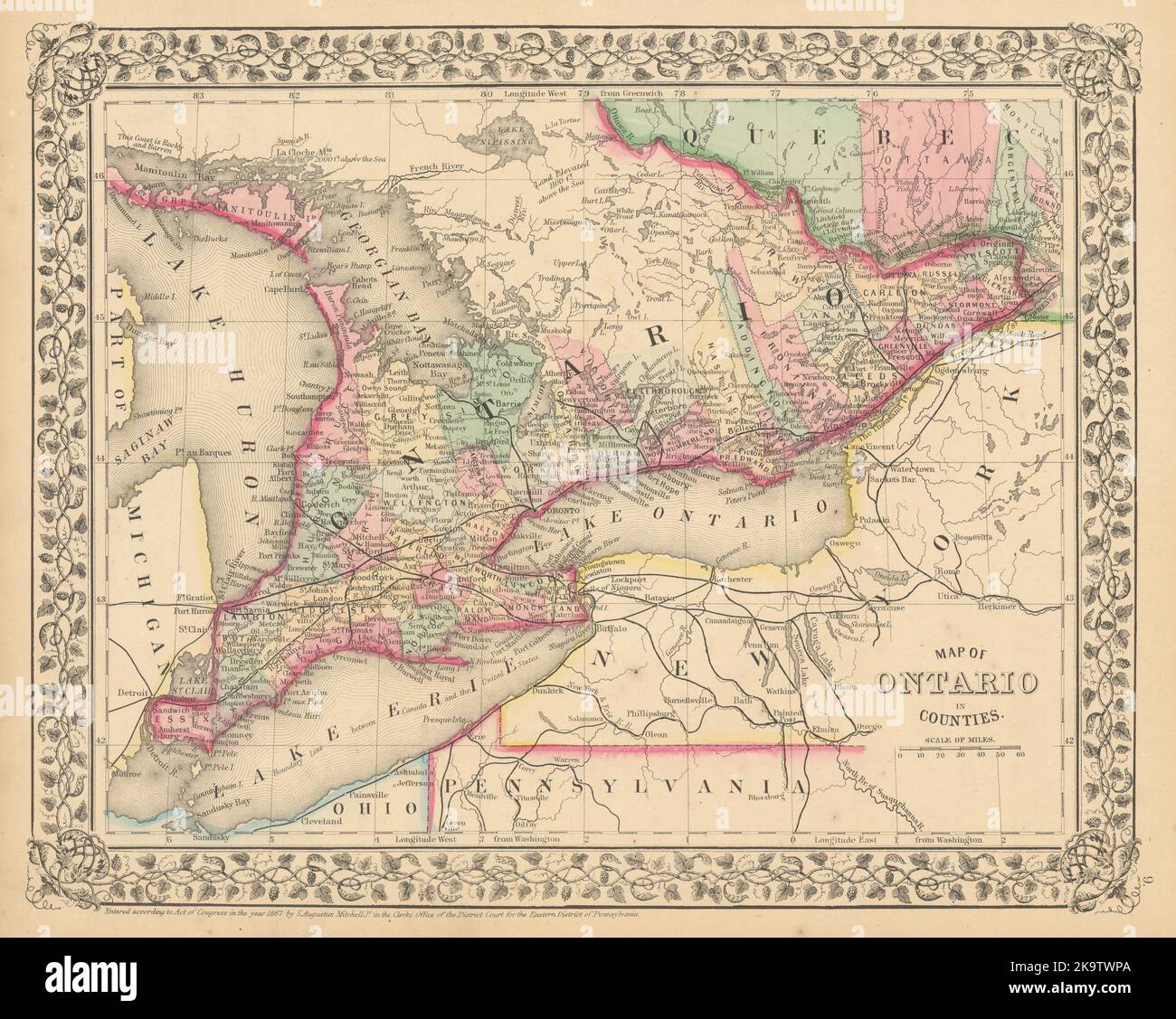 Mitchell ontario map hi-res stock photography and images - Alamy