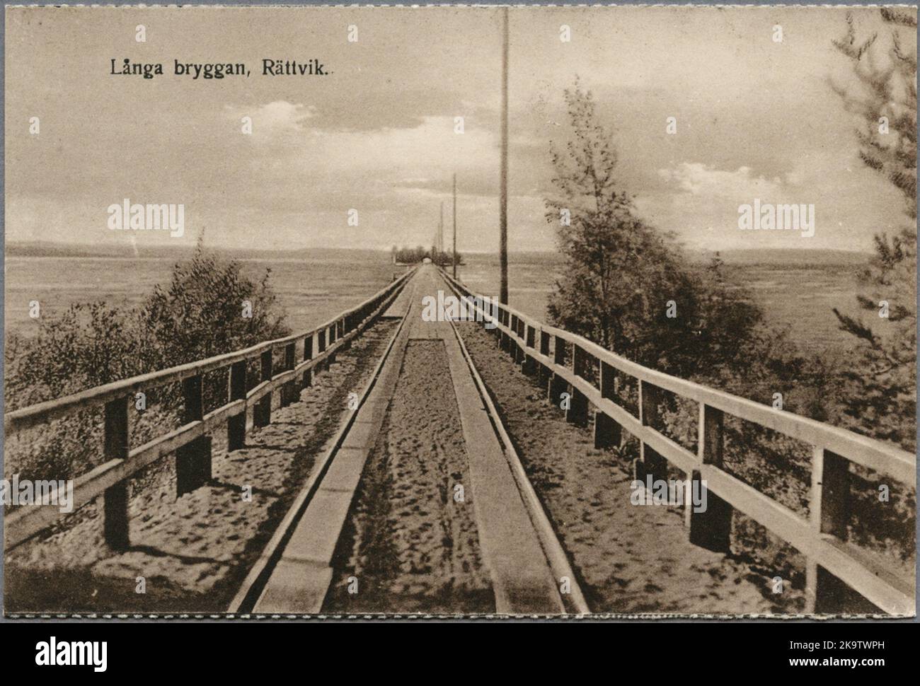 Long bridge in Rättvik Stock Photo - Alamy