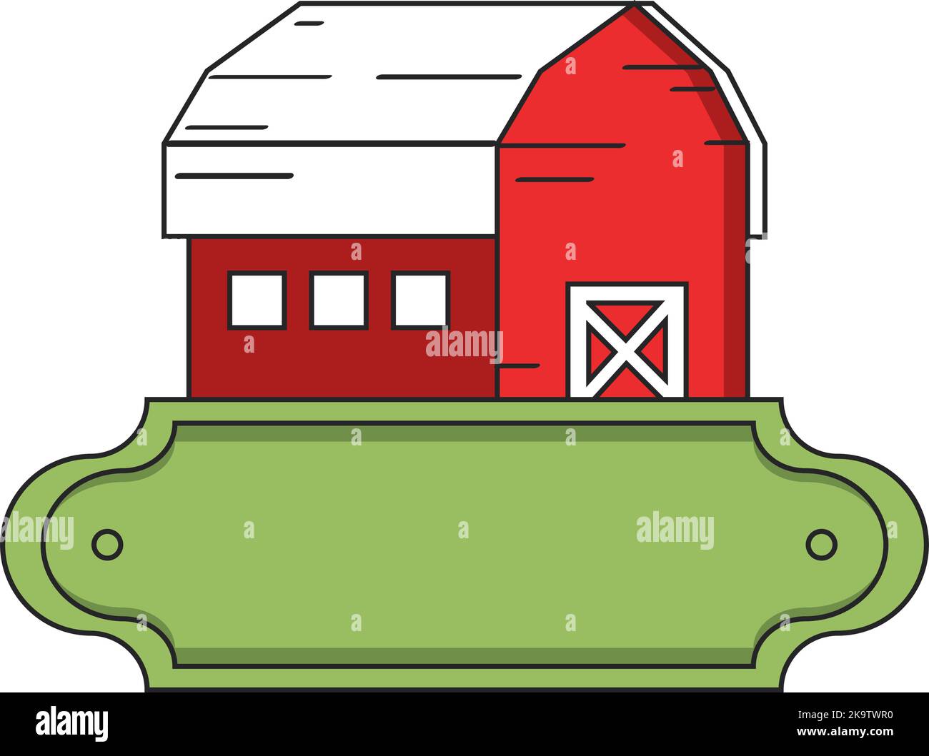 red farm stable emblem Stock Vector Image & Art - Alamy