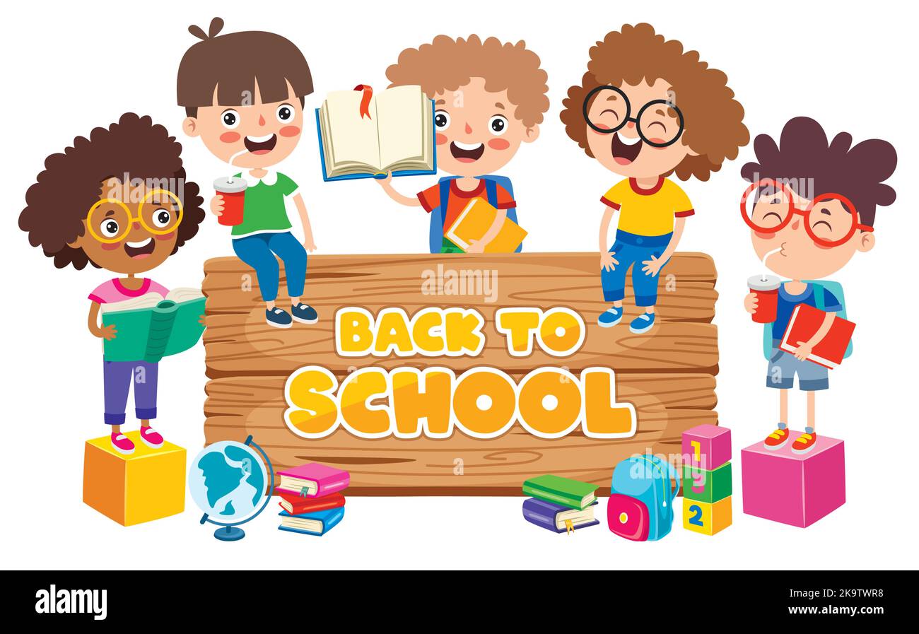 Education Concept With Cartoon Student Stock Vector Image & Art - Alamy