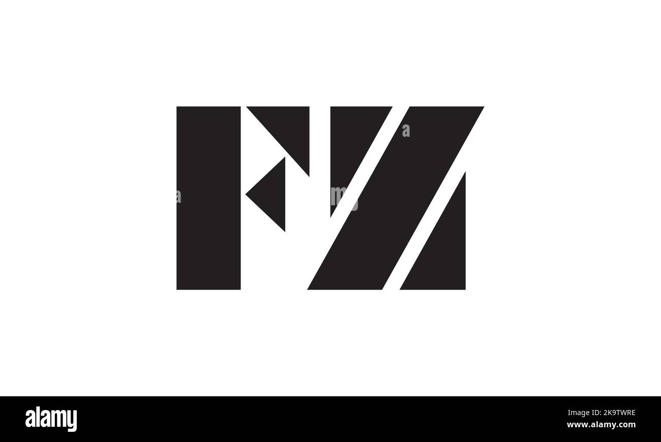 FZ initial monogram building logo for real estate with creative circle ...