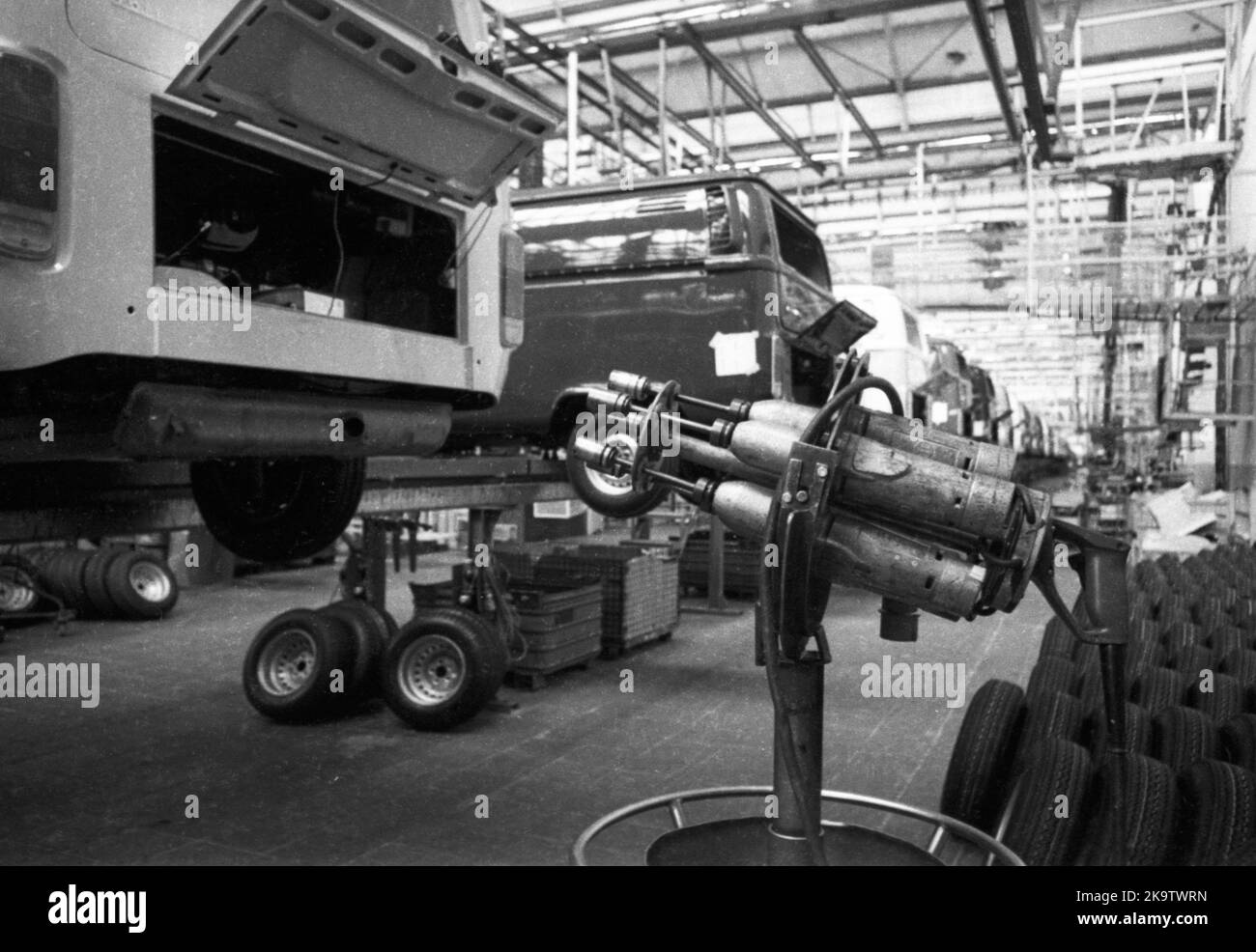 The VW plant in Hanover-Stoecken, shown here on 7. 12. 1971, was ...