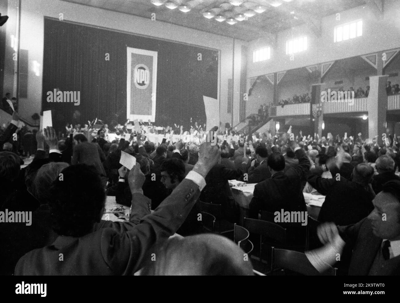 The 5th party congress of the radical right-wing NPD (National ...