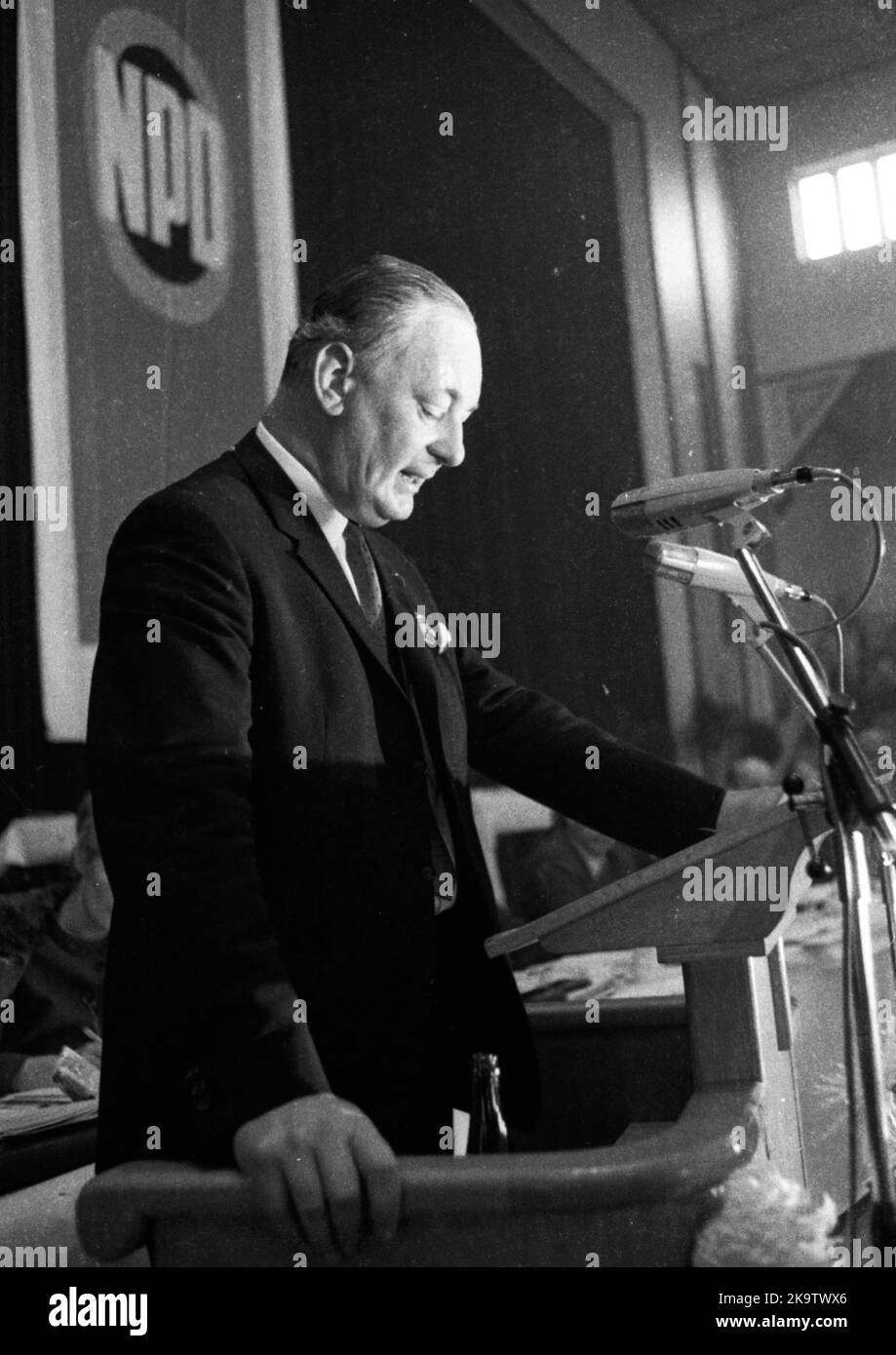 The 5th party congress of the radical right-wing NPD (National ...