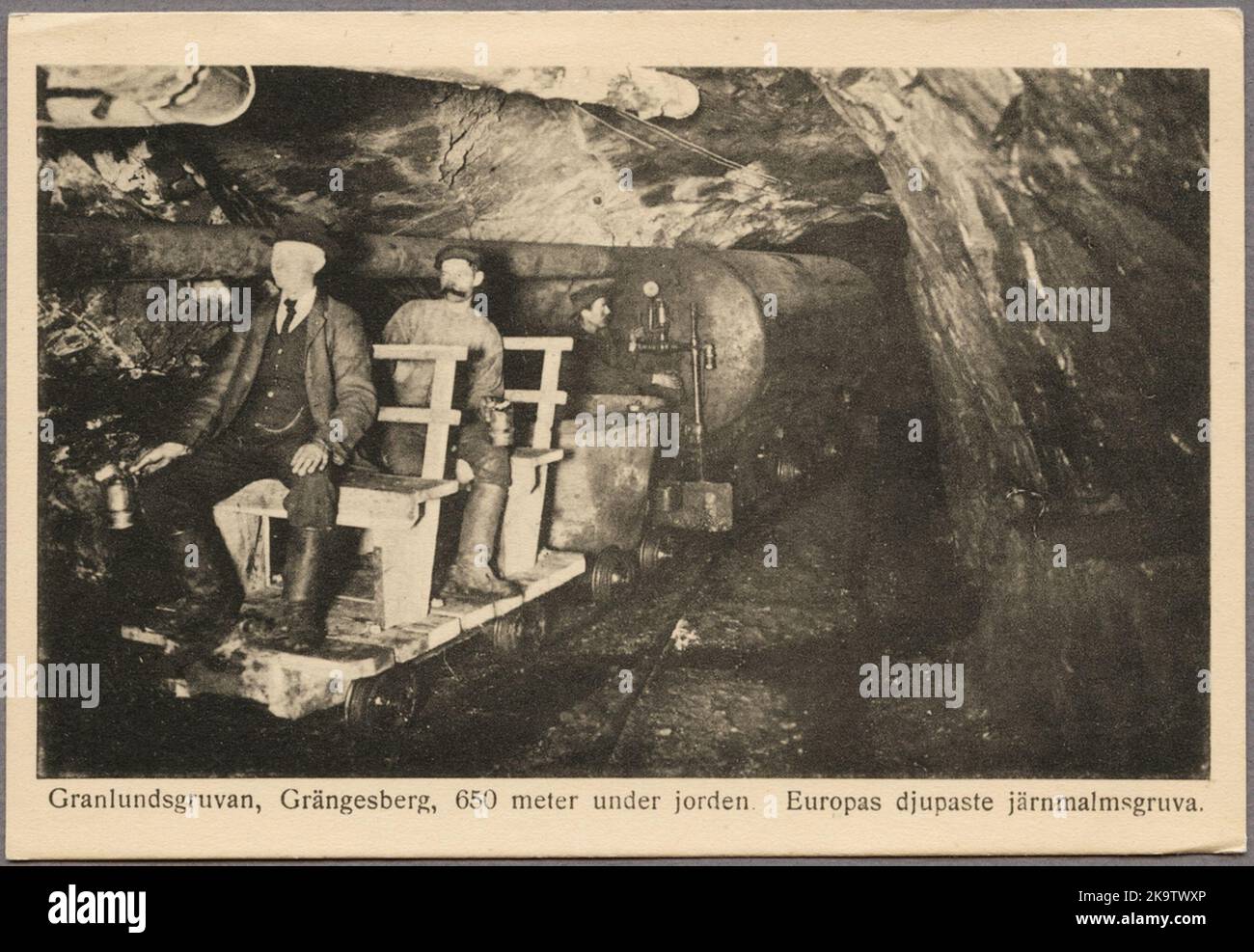 Granlund mine, Grängesberg, 650 meters underground Stock Photo - Alamy