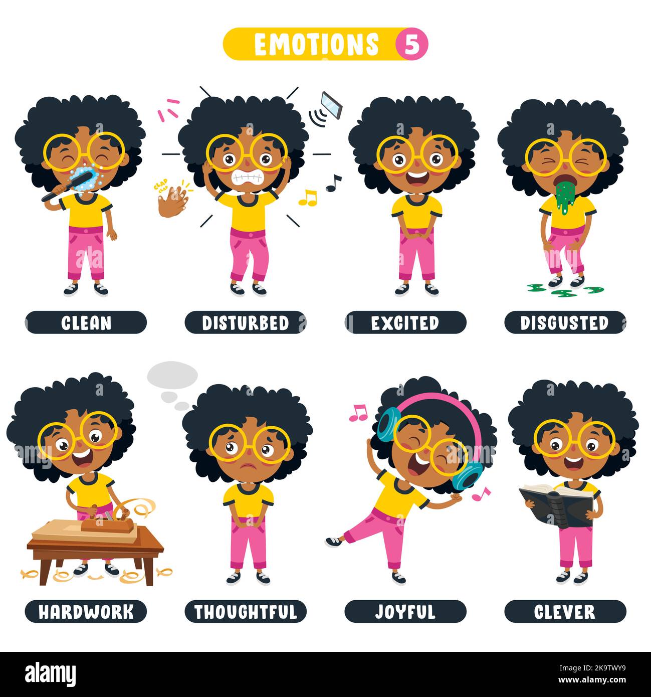 Different emotions drawing hi-res stock photography and images - Alamy