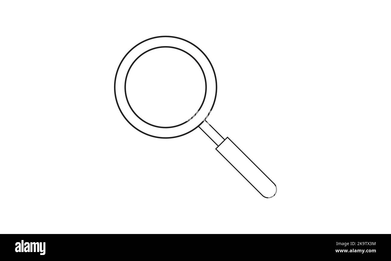 Magnifying glass on word Stock Vector Images - Alamy