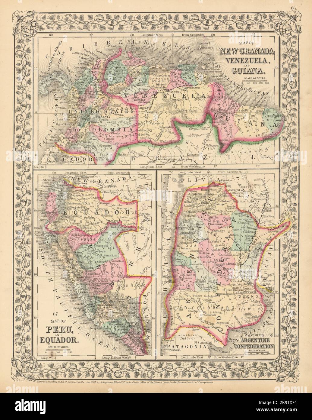 Map peru colour hi-res stock photography and images - Alamy