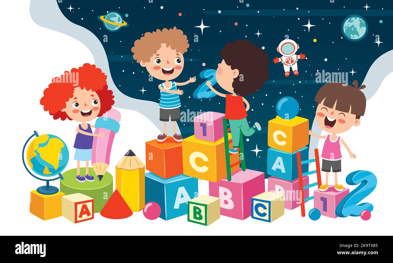 Education Concept With Cartoon Student Stock Vector Image & Art - Alamy