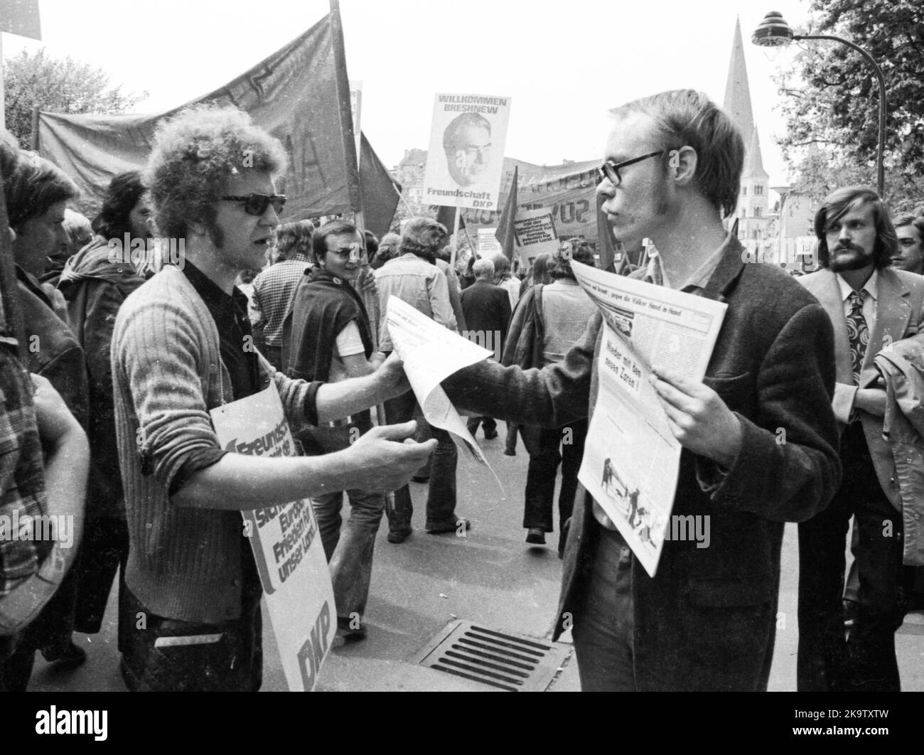 The visit of the Soviet head of state and party Leonid Brezhnev to Bonn ...