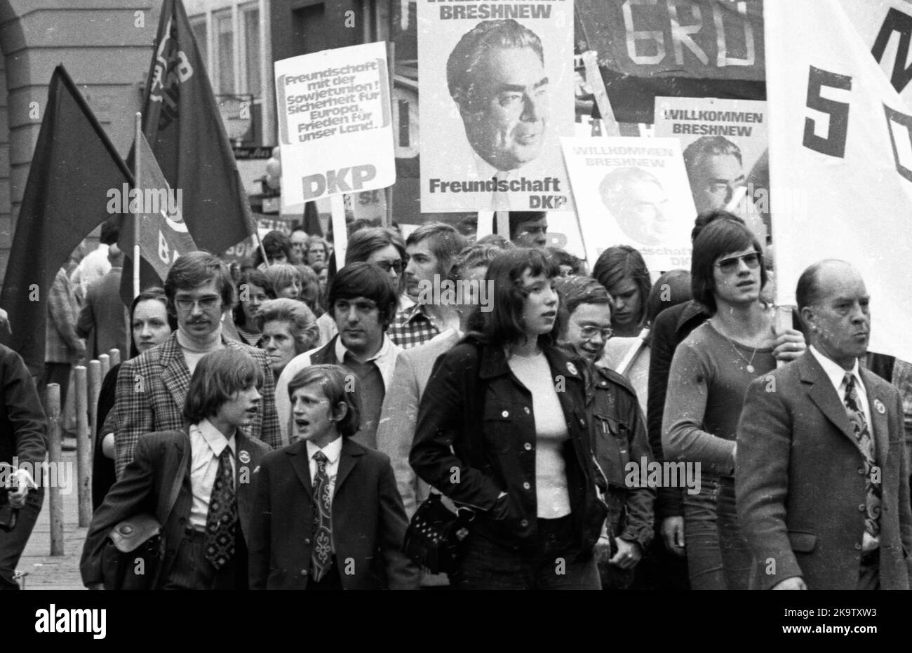 The visit of the Soviet head of state and party Leonid Brezhnev to Bonn ...
