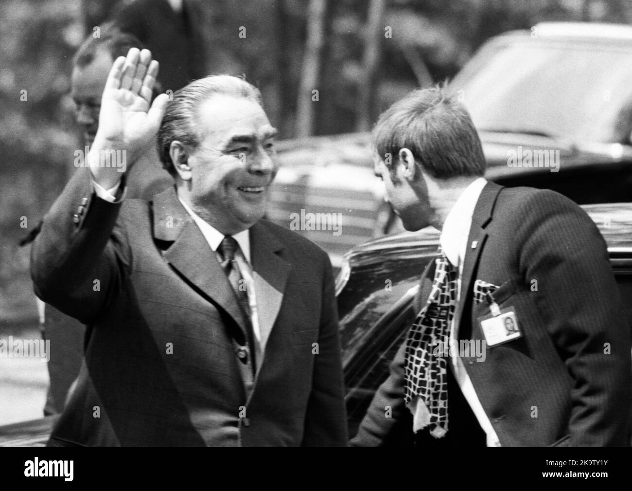 The visit of the Soviet Head of State and Party Leonid Brezhnev to Bonn ...