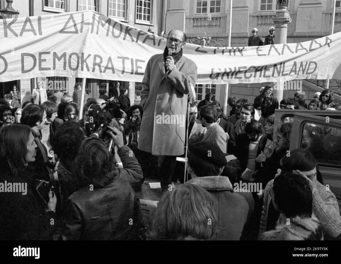 Greeks and Germans demonstrated in Bonn on 10. 3. 1973 against the ...